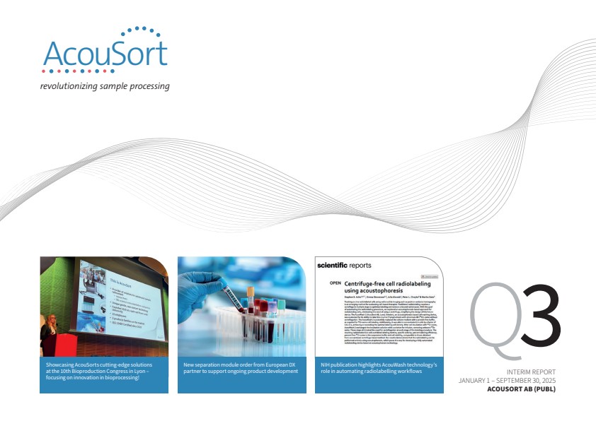 AcouSort AB - Interim Report for the period January - September 2025 ...