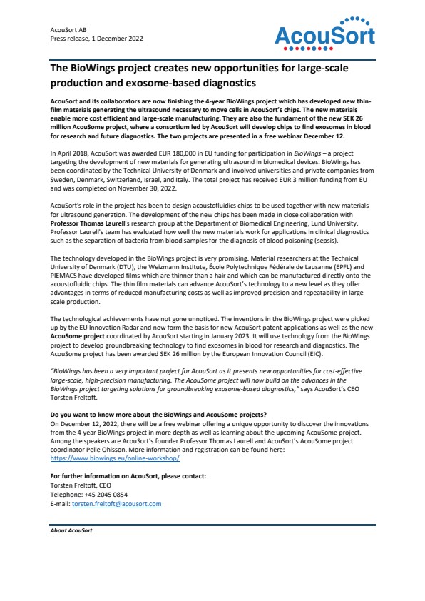 The BioWings project creates new opportunities for large-scale ...